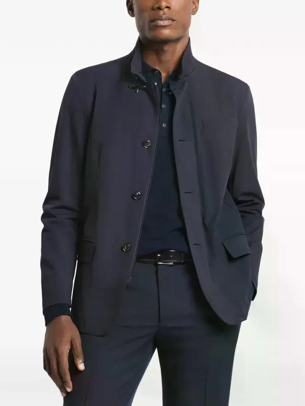 FAY Hook-fastening Jacket - Blue