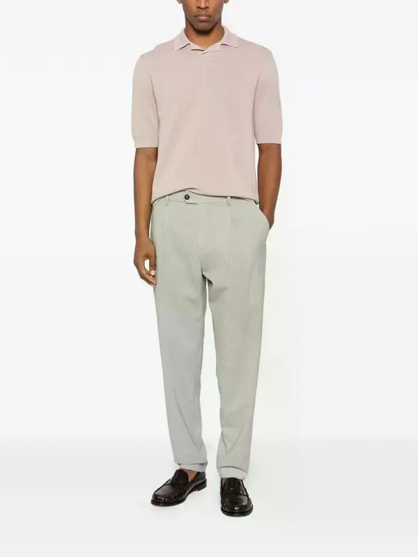 Eleventy Collared Short-sleeve T-shirt - Neutrals