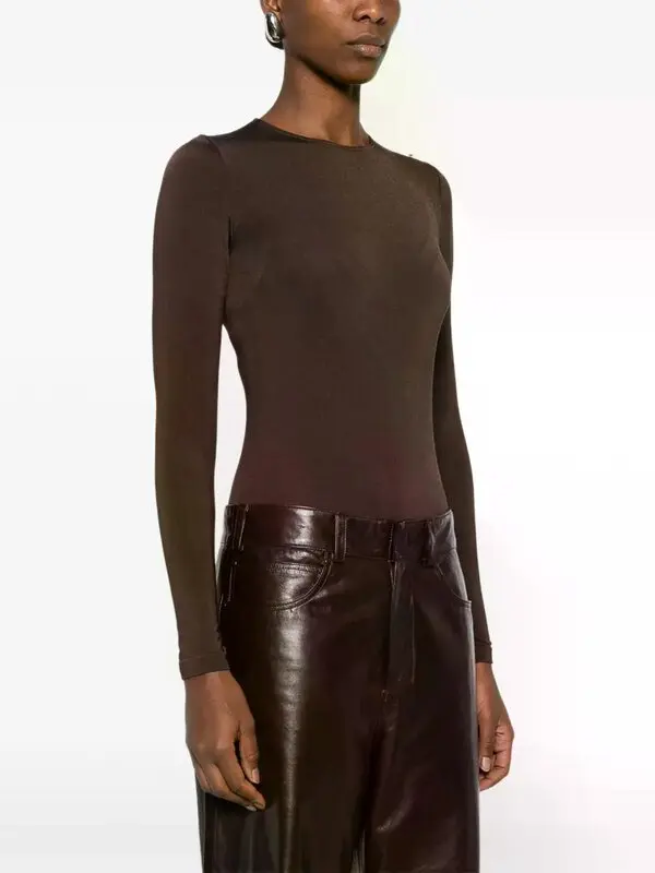 Wolford Long-sleeve Body - Brown