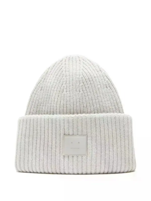 Acne Studios Ribbed-knit Beanie - Grey