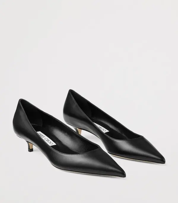 JIMMY CHOO Amelia Leather Pumps - Black