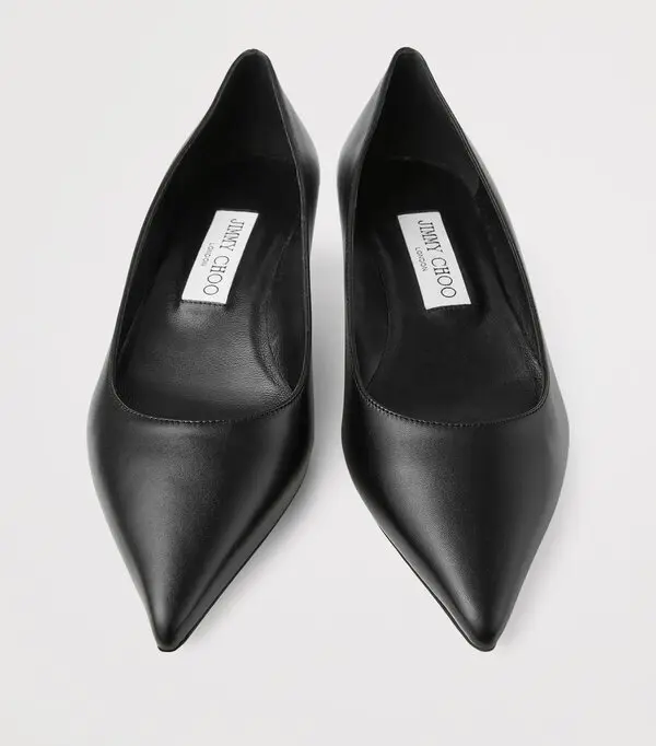JIMMY CHOO Amelia Leather Pumps - Black