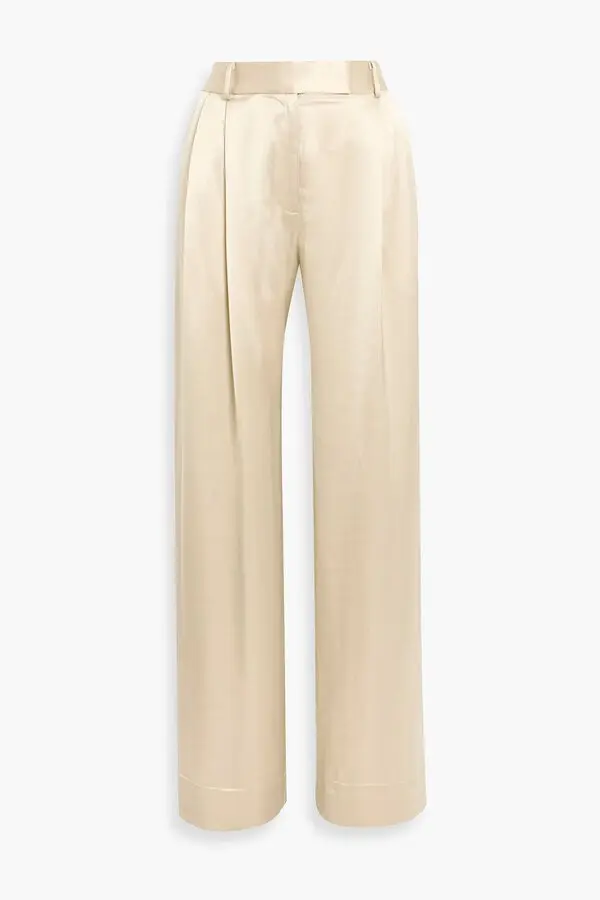 ESSE STUDIOS Finessa Shantung Wide-leg Pants