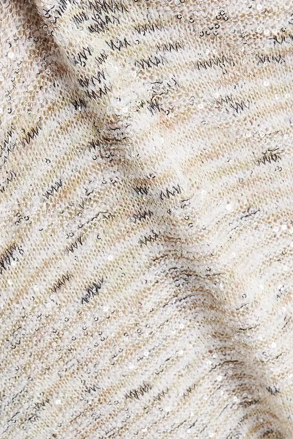 Missoni Sequin-embellished Crochet-knit Mini Dress - Ivory