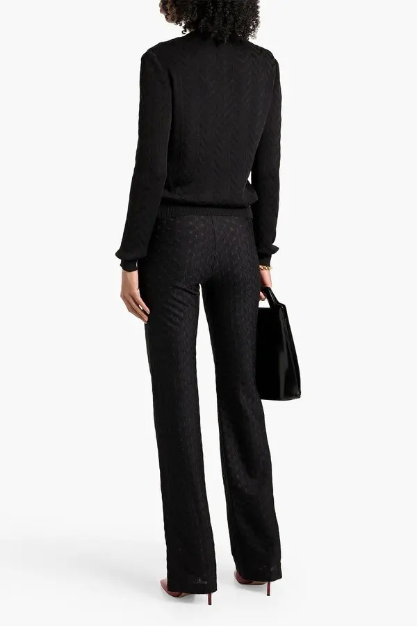 Missoni Crochet-knit Flared Pants