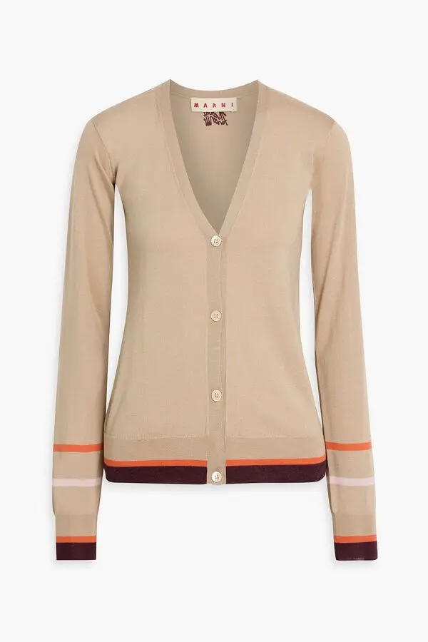 Marni Wool And Silk-blend Cardigan