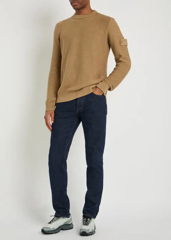 Stone Island Cotton And Cashmere-blend Jumper