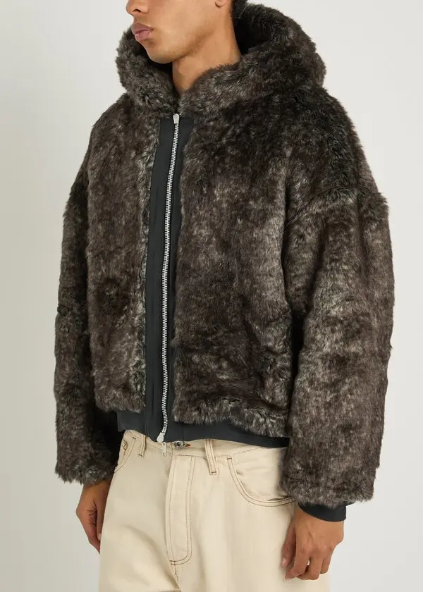 PICANTE Reversible Hooded Faux Fur Jacket