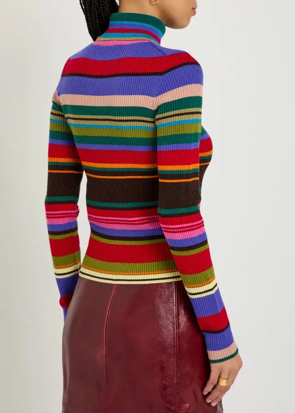 Acne Studios Kila Striped Wool Top