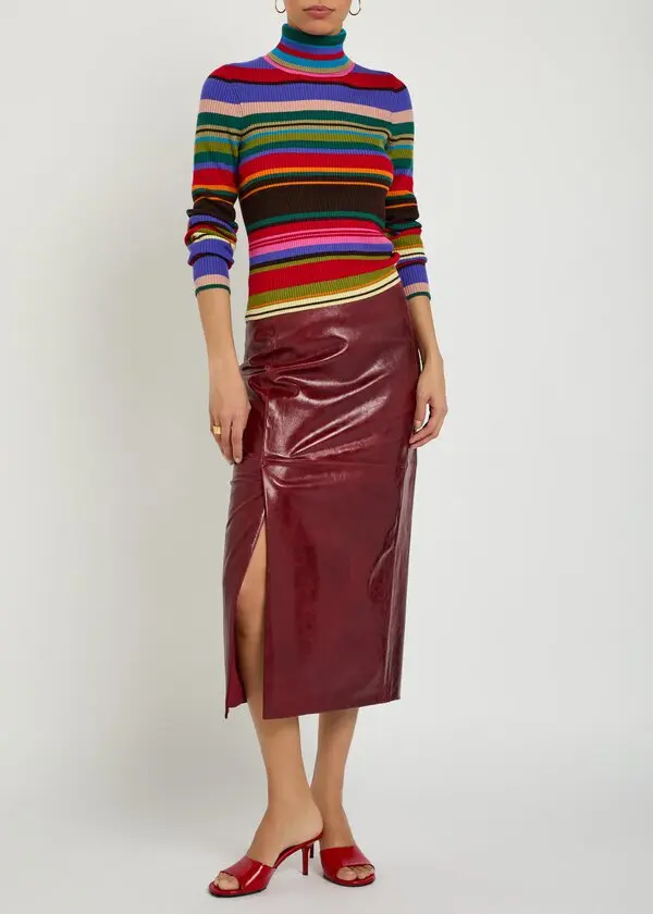Acne Studios Kila Striped Wool Top