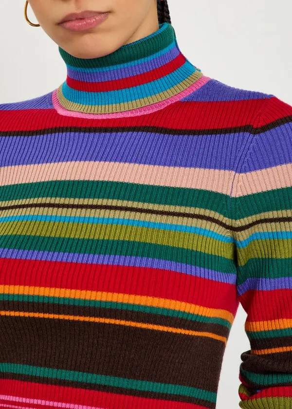 Acne Studios Kila Striped Wool Top