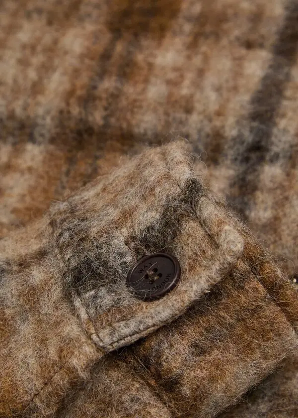 WAX LONDON Heath Checked Wool-blend Jacket