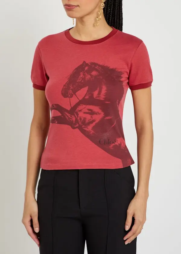 Chloé Printed Cotton T-shirt