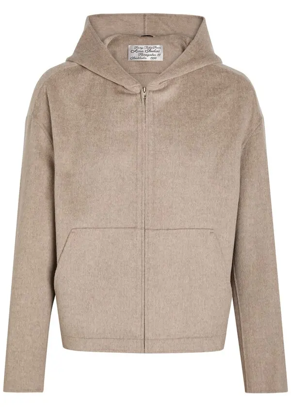Acne Studios Doveria Hooded Wool And Cashmere-blend Jumper