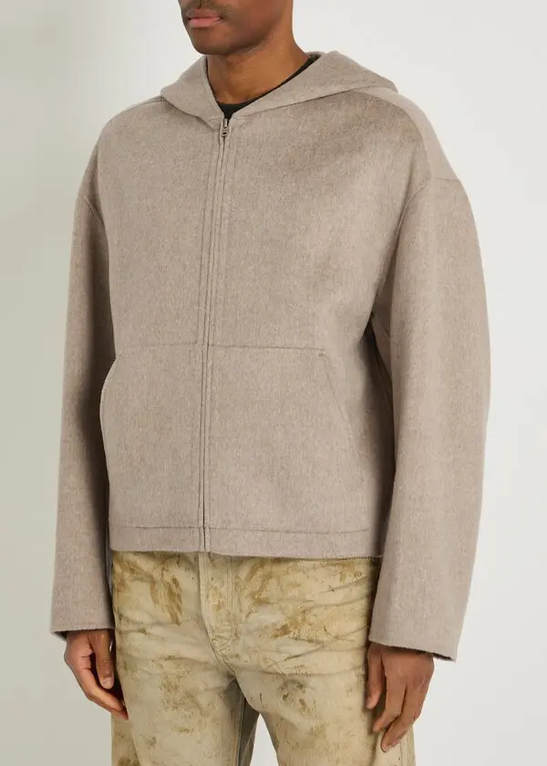 Acne Studios Doveria Hooded Wool And Cashmere-blend Jumper
