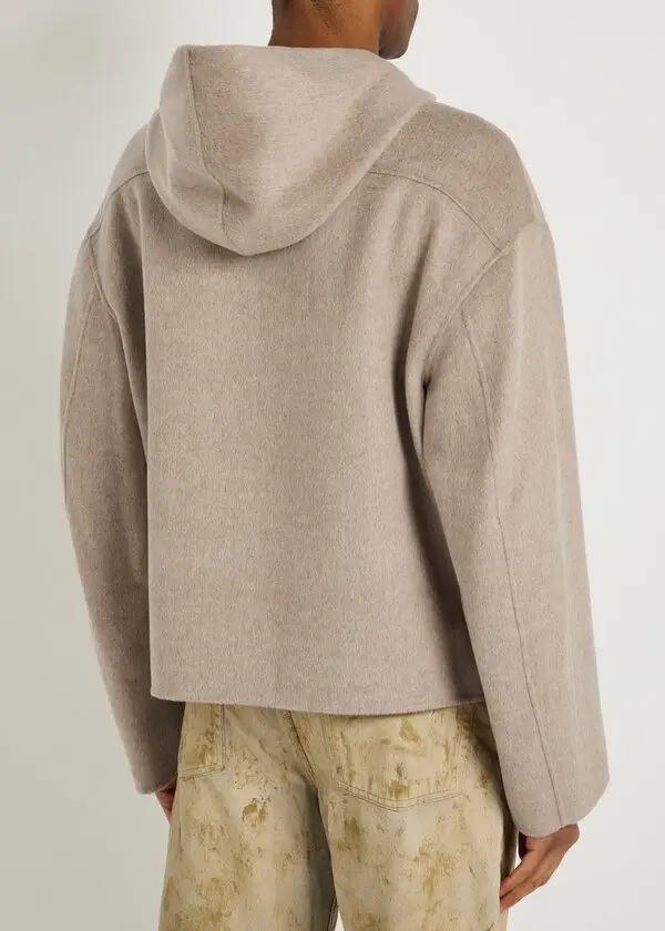 Acne Studios Doveria Hooded Wool And Cashmere-blend Jumper