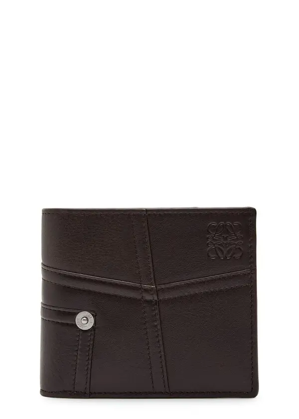 Loewe Panta Anagram Leather Bifold Wallet - Brown