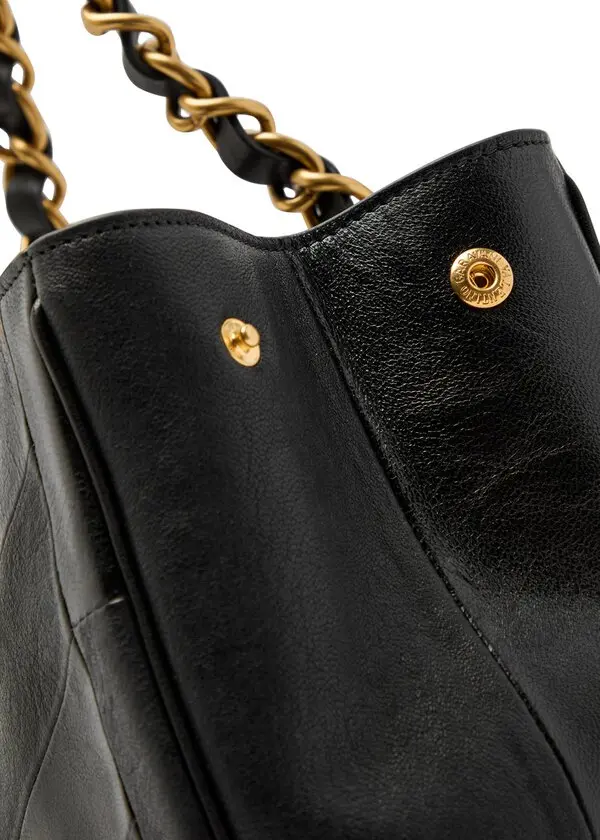 Valentino Garavani Panelled Leather Tote Bag - Black