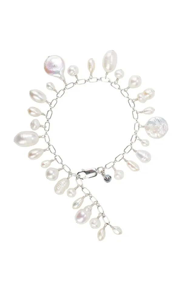 PRESLEY OLDHAM Pearl And Sterling Silver Bracelet - White