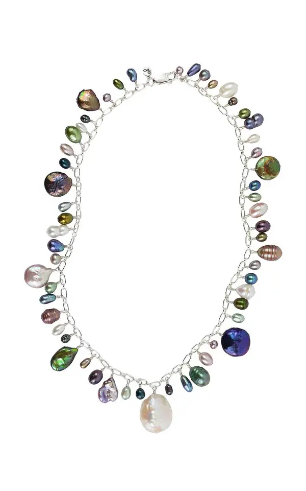 PRESLEY OLDHAM Pearl And Sterling Silver Necklace - Multi