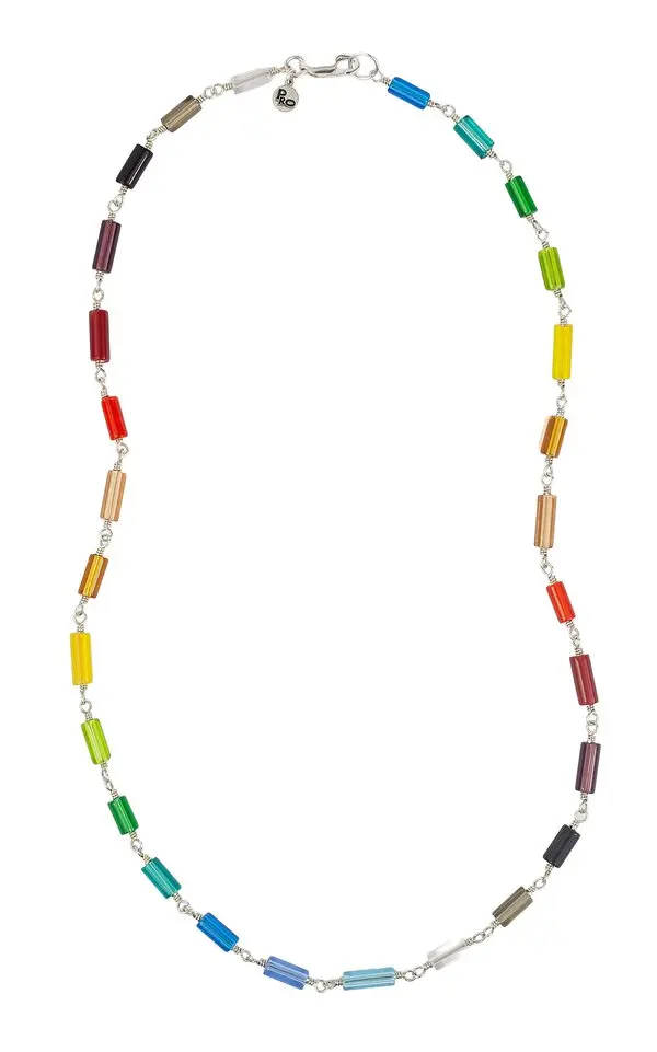 PRESLEY OLDHAM Prismatic Beaded Necklace - Multi
