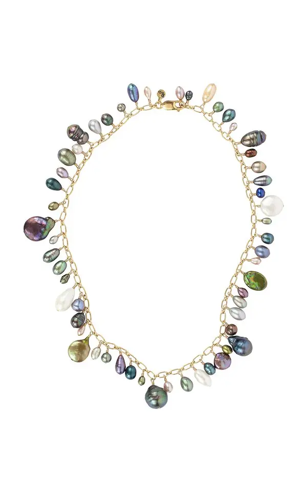 PRESLEY OLDHAM Pearl And Gold Necklace - Multi