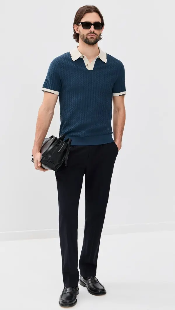 Paul Smith Short Sleeve Polo Sweater