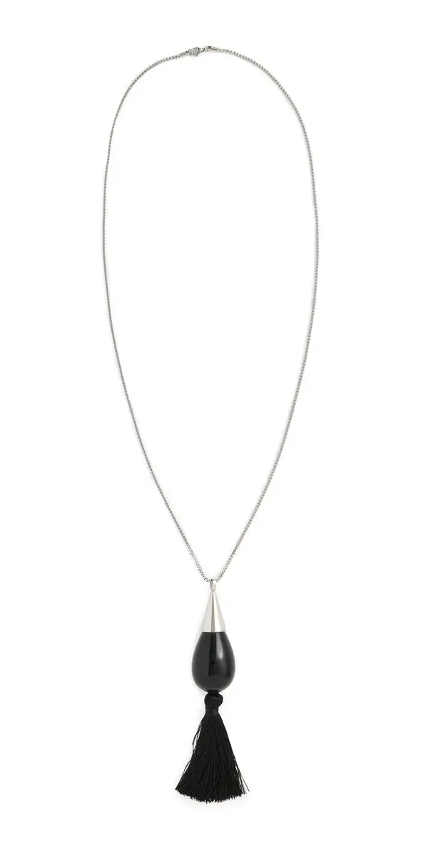 HEAVEN MAYHEM Marlowe Tassel Necklace - Silver
