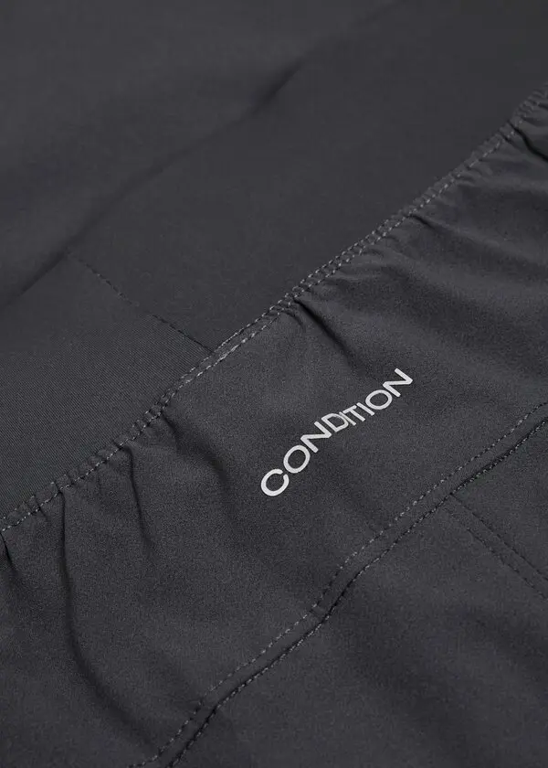 CONDITION Core Logo Shell Shorts - Grey