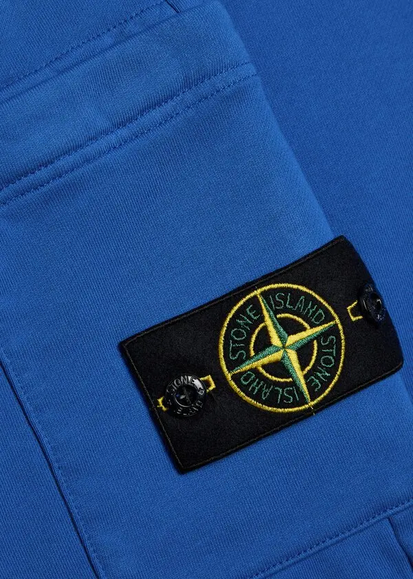 Stone Island Logo Cotton Shorts