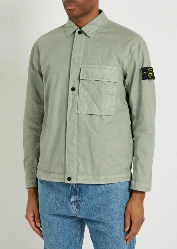 Stone Island Logo Nylon Overshirt