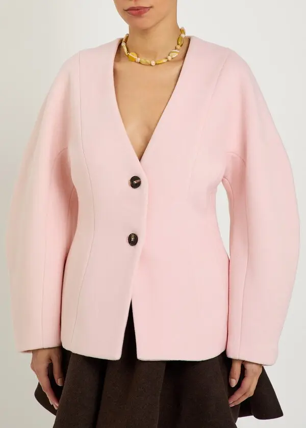 GANNI Wool And Cashmere-blend Blazer