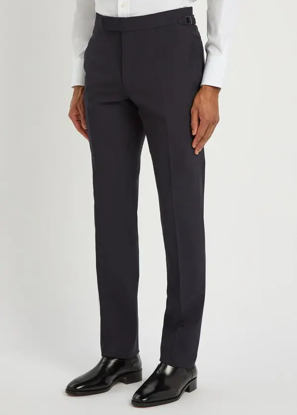 TOM FORD Bistretch Shelton Wool-blend Evening Suit - Navy