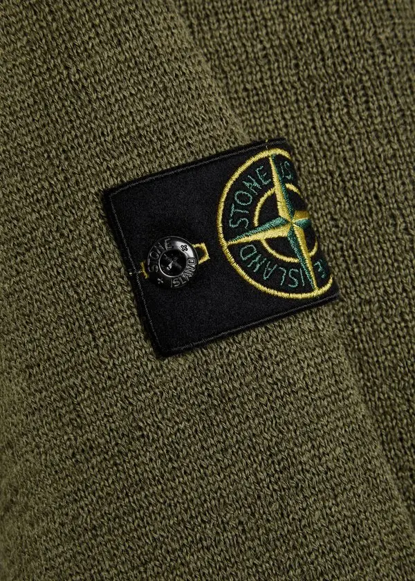 Stone Island Logo Wool-blend Jumper