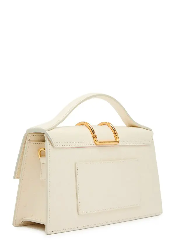 Jacquemus Le Grand Bambino Polka Dot Top Handle Bag - Ivory