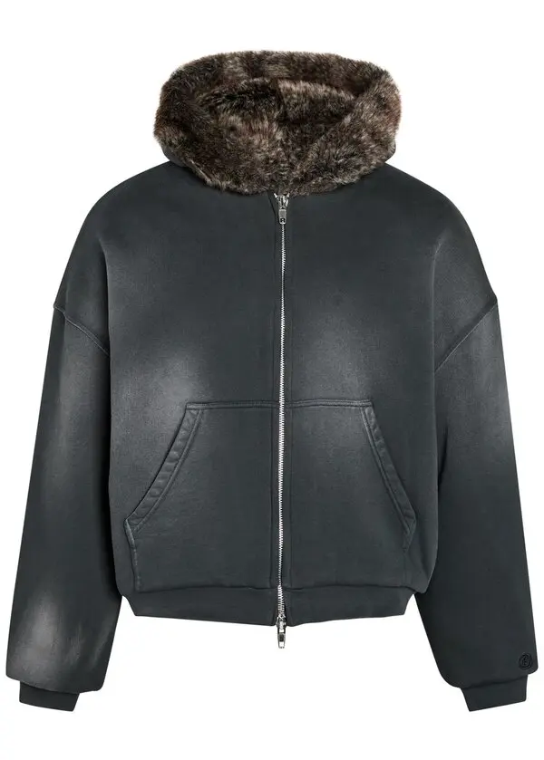 PICANTE Reversible Hooded Faux Fur Jacket