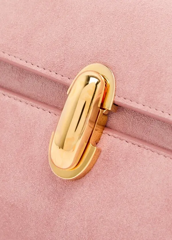 Savette Symmetry Mini Suede Cross-body Bag