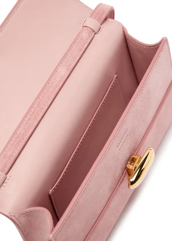 Savette Symmetry Mini Suede Cross-body Bag