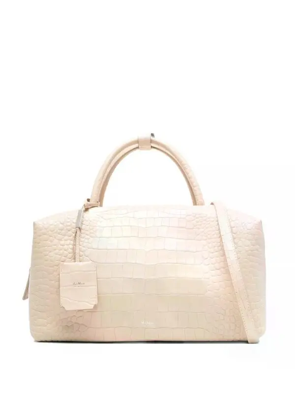 Max Mara Crocodile-effect Tote