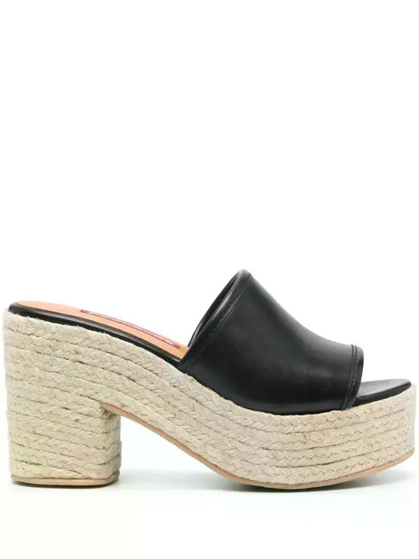 Moschino Leather Espadrilles