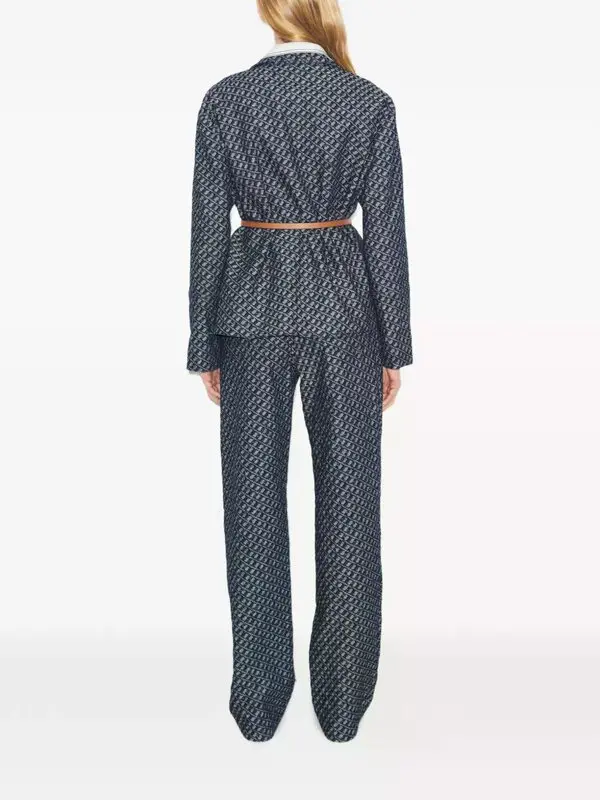 Tory Burch Patterned Straight-leg Jeans