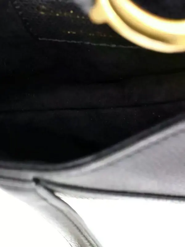 Dior Saddle Handbag Leather Mini Shoulder Bag - Black