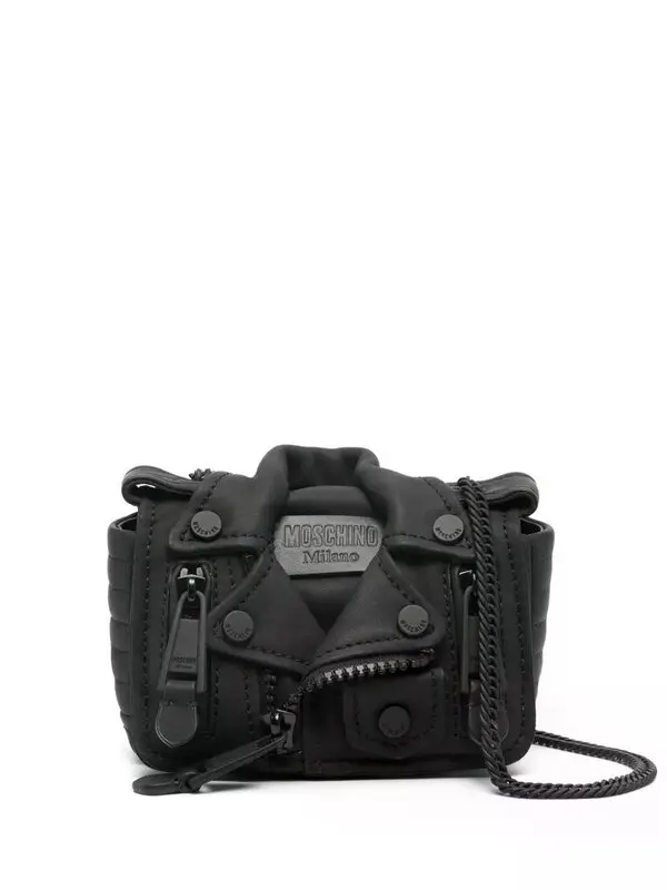 Moschino Mini Biker Leather Bag