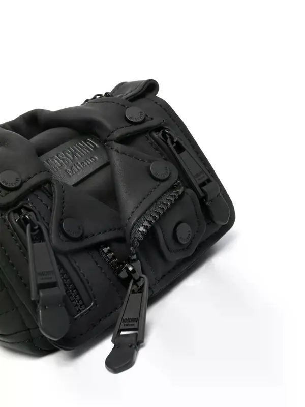 Moschino Mini Biker Leather Bag