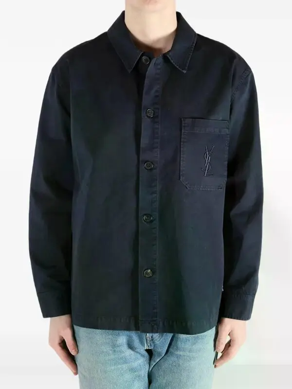 Saint Laurent Cassandre Shirt Jacket - Blue