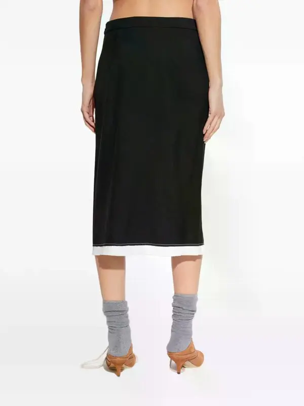 Marni Logo-embroidered Midi Skirt