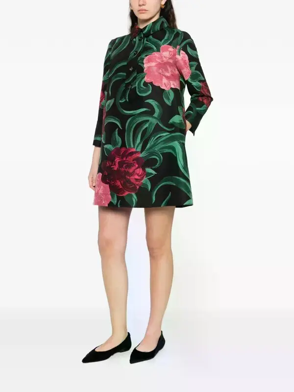 La DoubleJ Floral-pattern Mini Dress