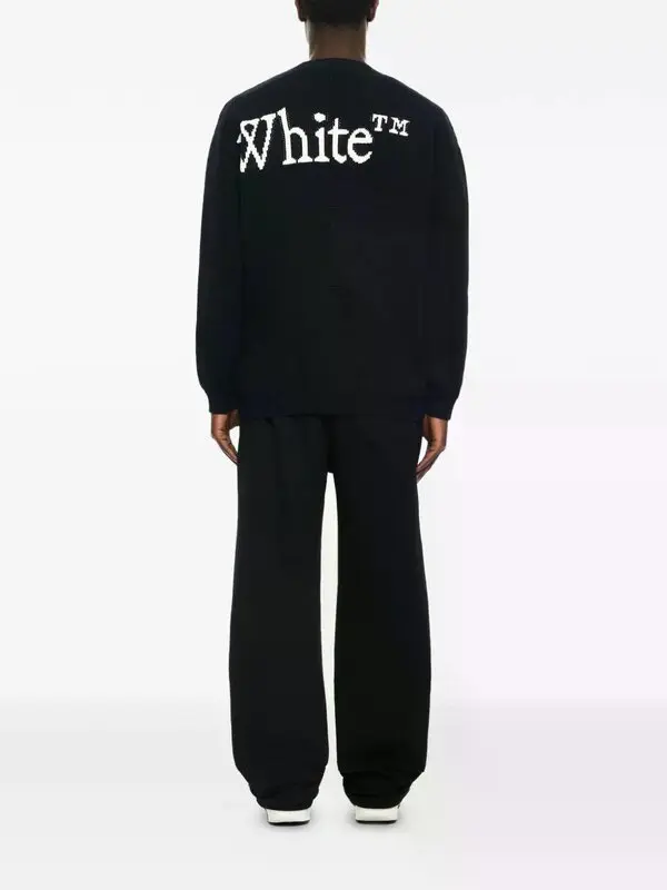 Off-White Bookish Shared Cot Sweater - Black
