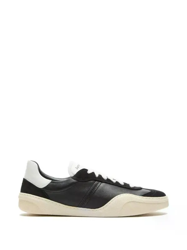 Acne Studios Panelled Leather Sneakers - Black
