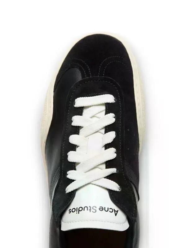 Acne Studios Panelled Leather Sneakers - Black
